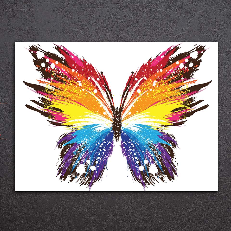 Tableau abstrait papillon • Tabloide