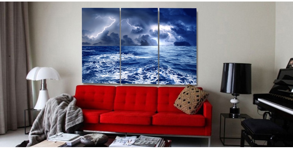 Tableau tempête en mer • Tabloide