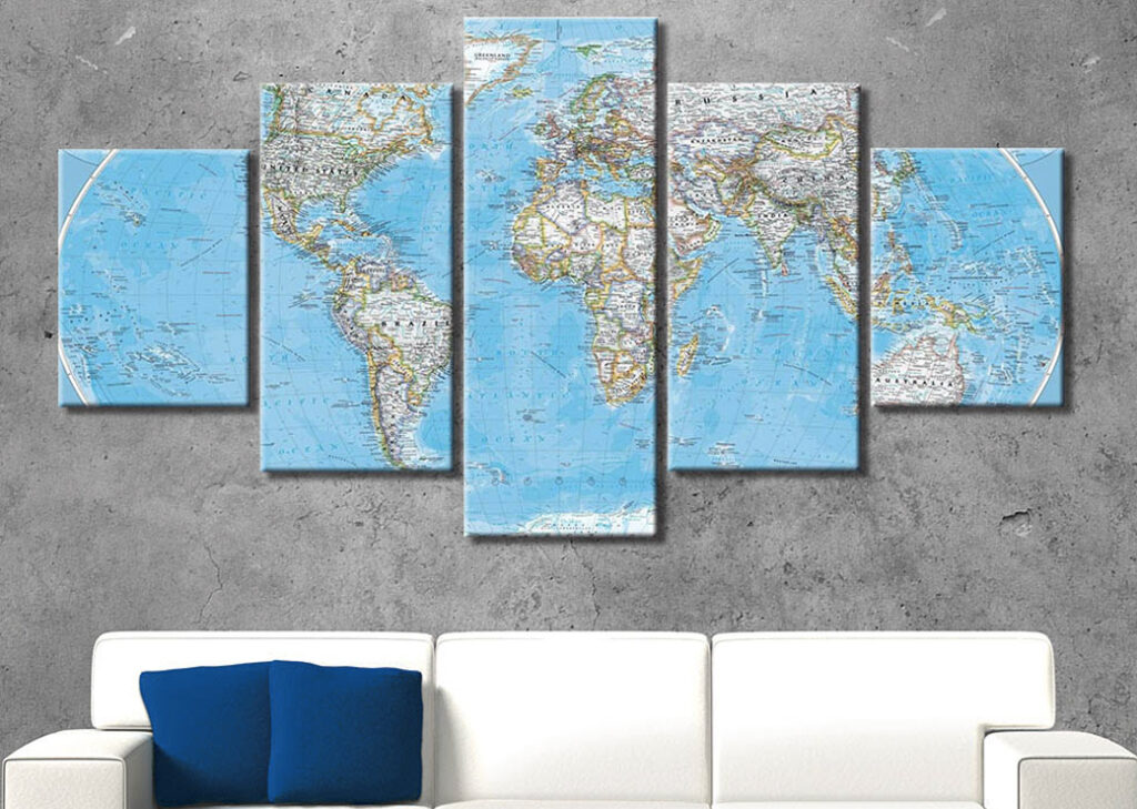 Tableau map monde • Tabloide