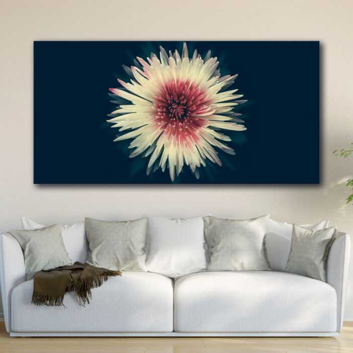 Tableau fleur solitaire • Tabloide