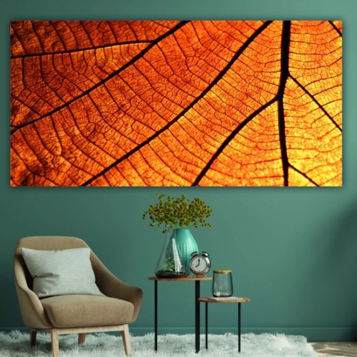 Tableau Feuille sèche artistique • Tabloide