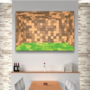 Tableau minecraft interior bloc • Tabloide