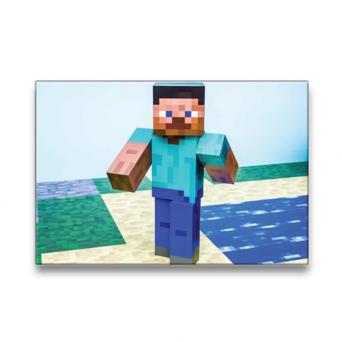 Tableau minecraft personnage pixélisé • Tabloide