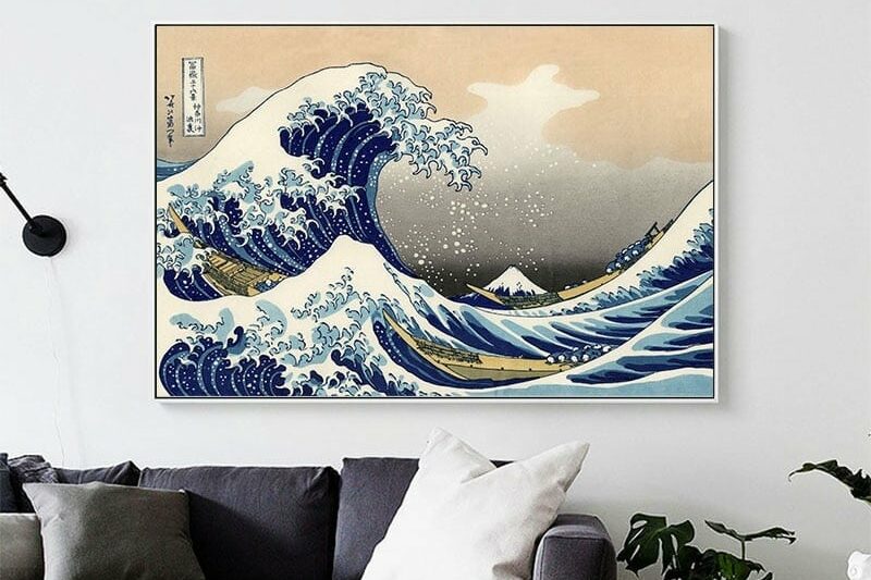 La grande vague kanagawa - Hokusai : origines et techniques • Tabloide